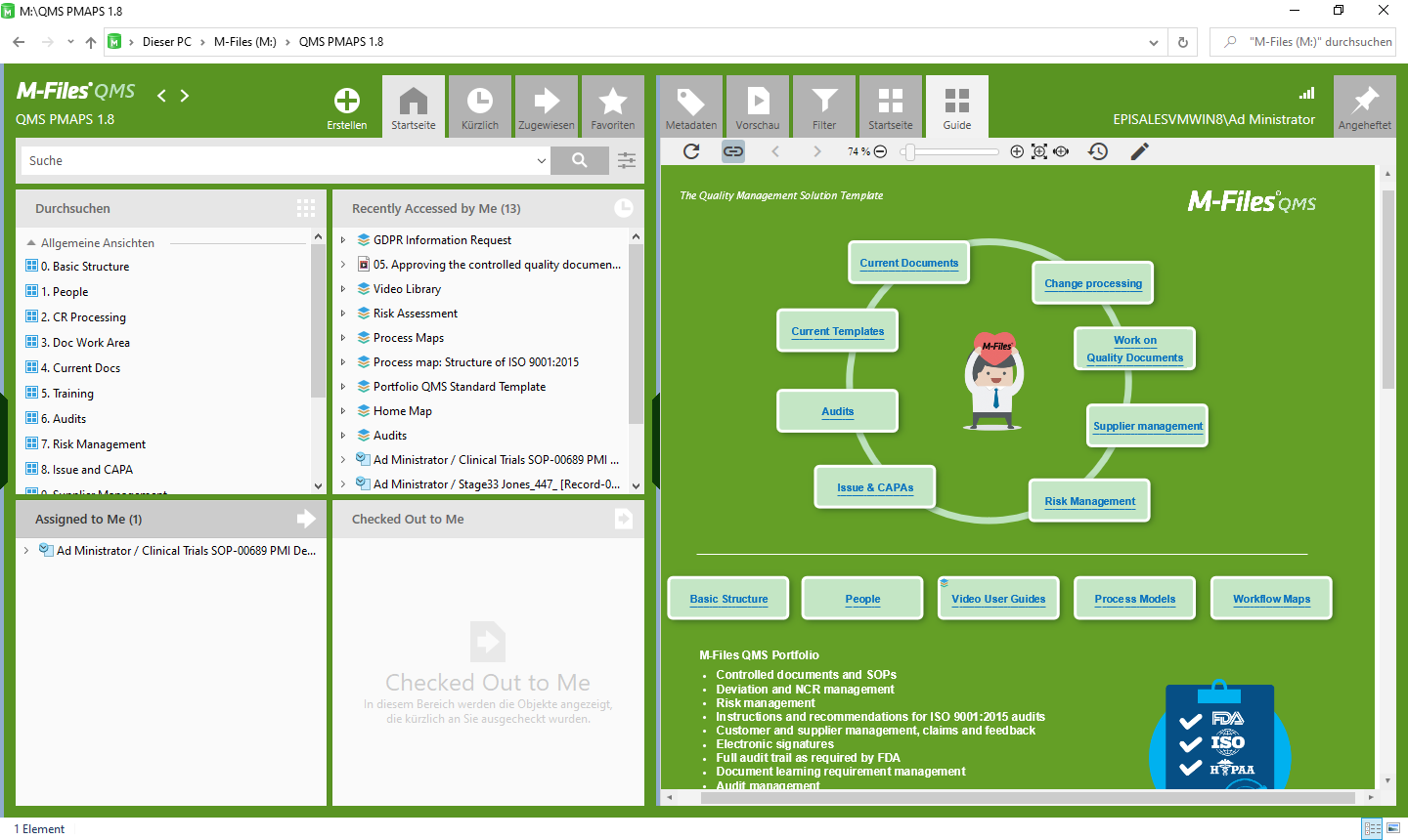 eQMS M-Files vereinfacht Qualitätsmanagement Dokumentation